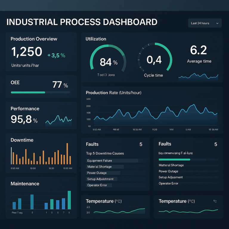 Industrial Process Dashboard – Trabero AI